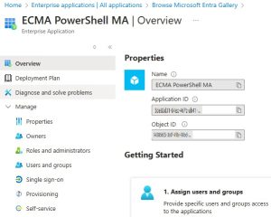 Entra ID SCIM provisioning with ECMA2 agent using PowerShell Connector ...