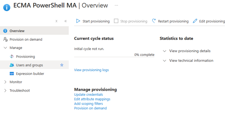 Entra Id Scim Provisioning With Ecma2 Agent Using Powershell Connector